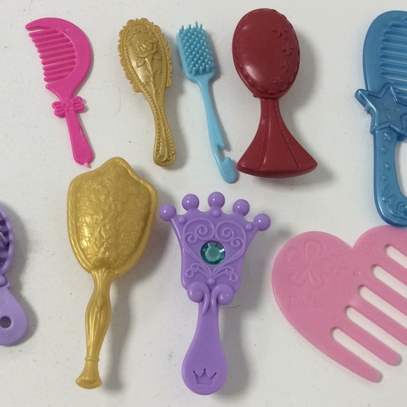 Mattel | Toys | Barbie Doll Set Of Doll Brushes | Poshmark